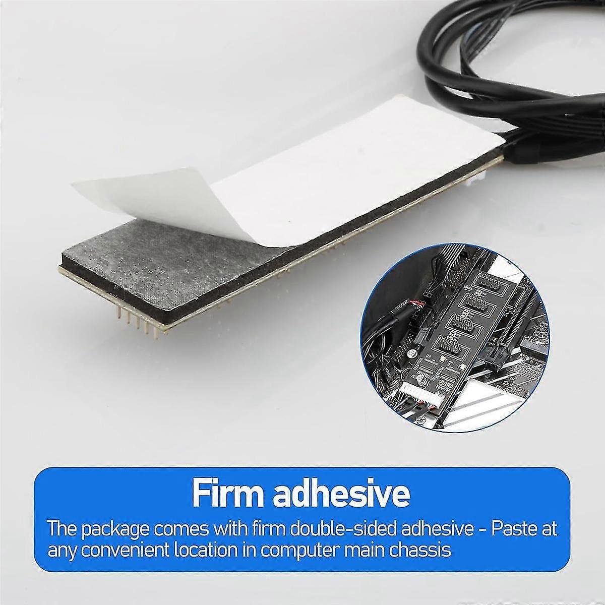 9Pin USB Header Splitter with SATA Power Cable, Internal USB Hub ...