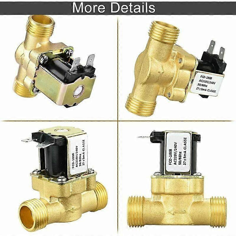 Electric Solenoid Valve Brass Magnetic Solenoid Valve 220v Normally Closed Electric Solenoid ...