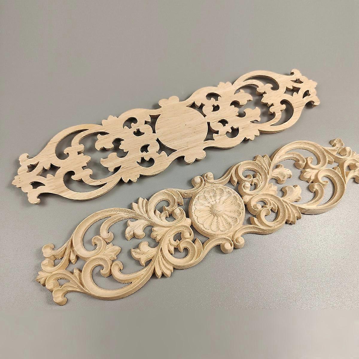 Woodcarving Decals Carved Corner Flower Home Decoration Cabinet Door ...