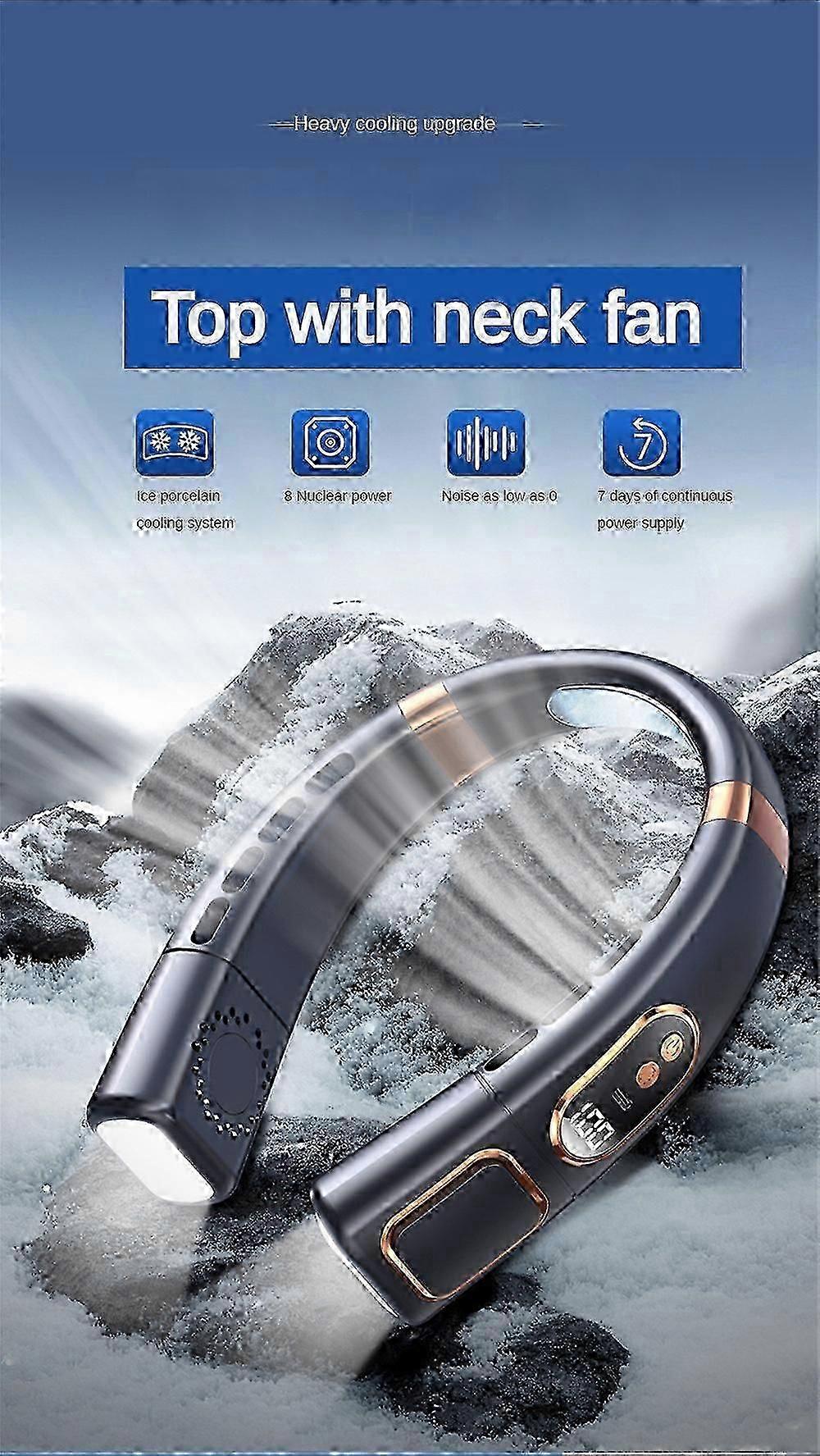 2026 5Sj 2026 5Sj Upgraded 8000mAh Neck Fan Portable Cooler USB ...