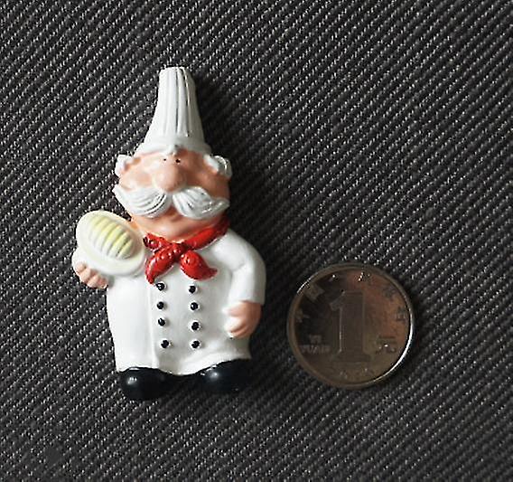 6-pack Extra Large Chef Magnets For Fridge Cute Magnet 3d Fat Chef ...