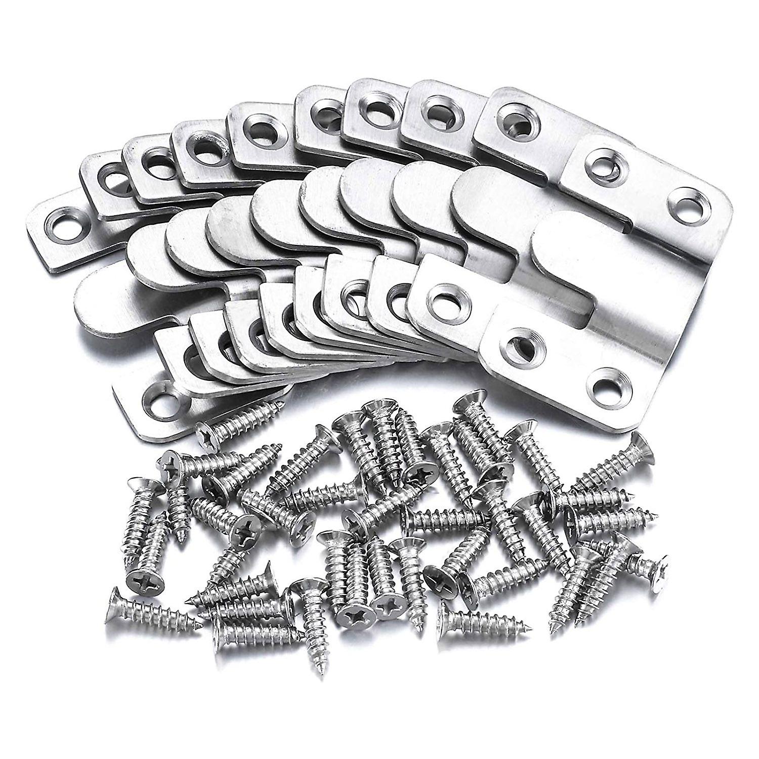 10 Pcs Flush Mount Bracket Interlocking Hang Furniture Connector ...