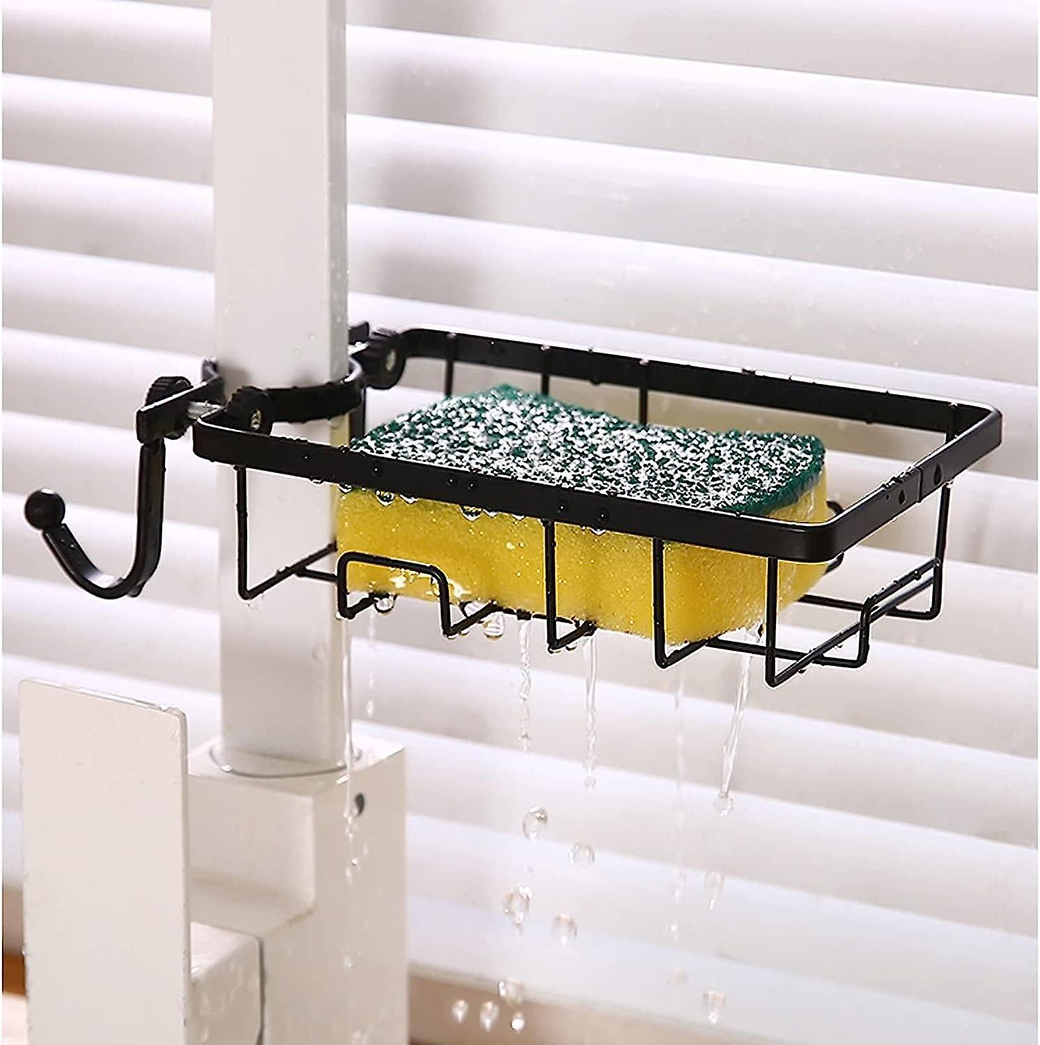 Stainless Steel Sponge Holder For Sink, Kitchen Storage Rack, Suction ...