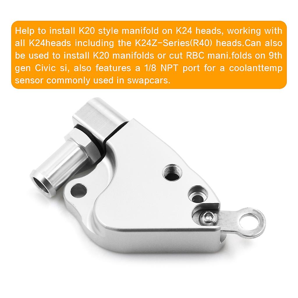Intake Manifold Adapter For K20 K24 Coolant Adapter Cooling Liquid ...