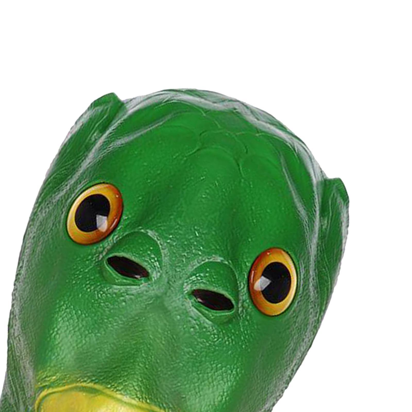 Fish Mask Latex Full Mask Carnival Halloween Shark Overhead Fish ...