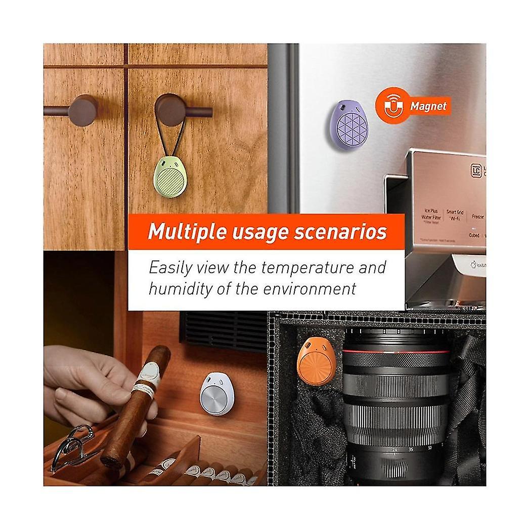 Smart Indoor Bluetooth Mini Humidity And Temperature Sensor Wireless ...