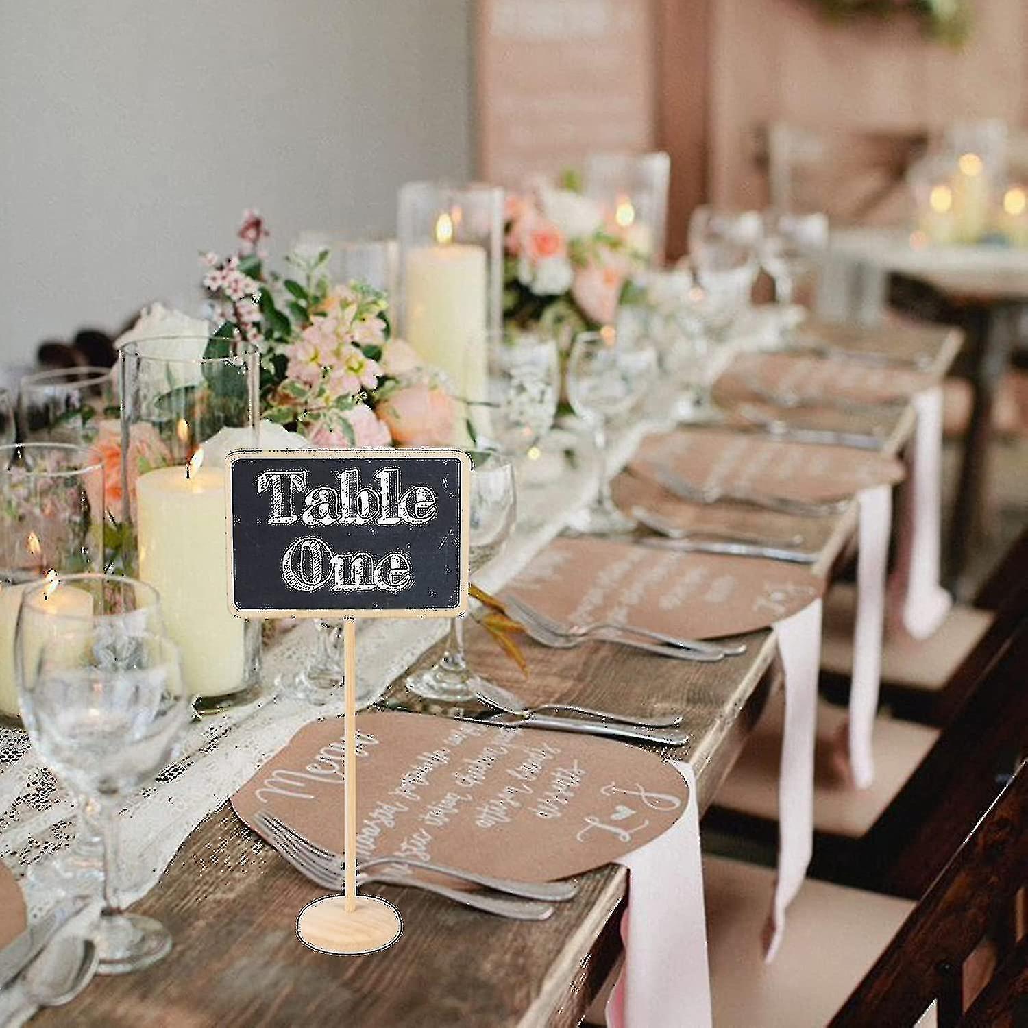 Mini Chalkboard Signs With Stand 12pcs Food Labels For Buffet Wooden ...