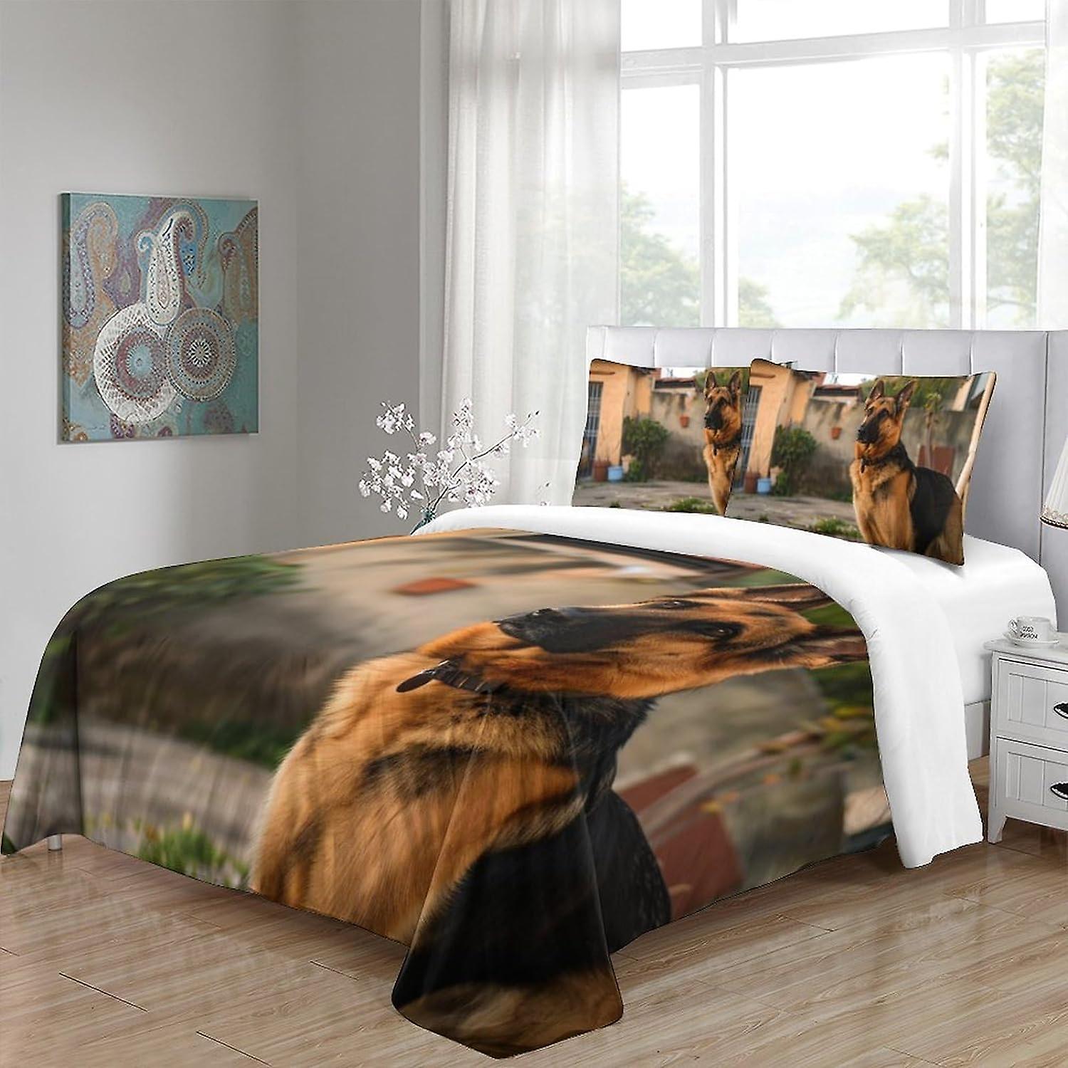 German Shepherd Dog Duvet Cover Comforter Covers 3D Print Northern ...