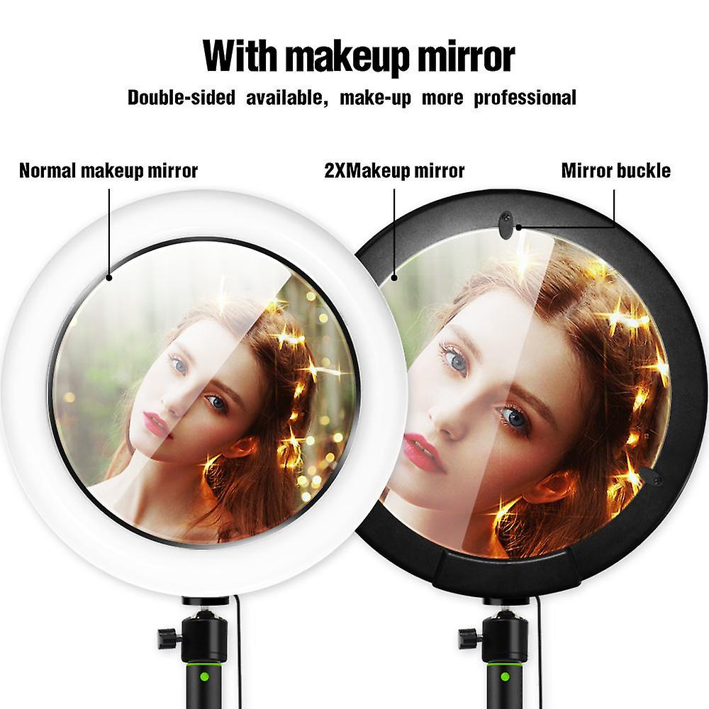 Led Selfie Makeup Mirror Ring Light Profissional Usb Ring Lamp ...