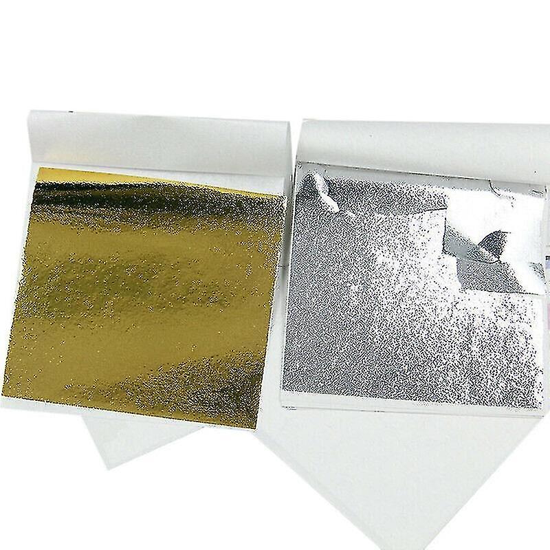 100x 24k Gold Leaf Sheets Art Craft Design Gilding Framing Scrap ...