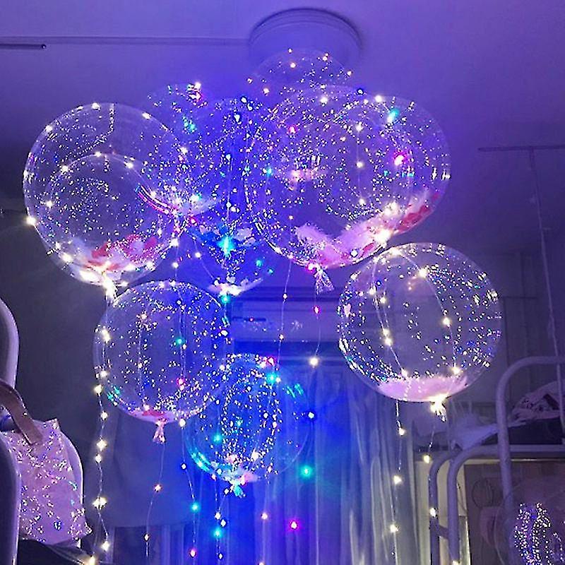 Transparent round balloon bobs balloon lights flashing Led helium ...