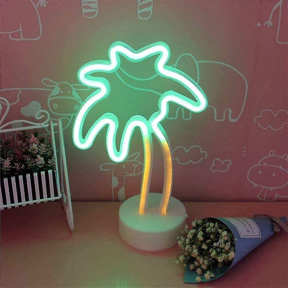 Led Palm Tree Neon Light Signs Neon Signs Lamps Flash Neon Lights Warm ...