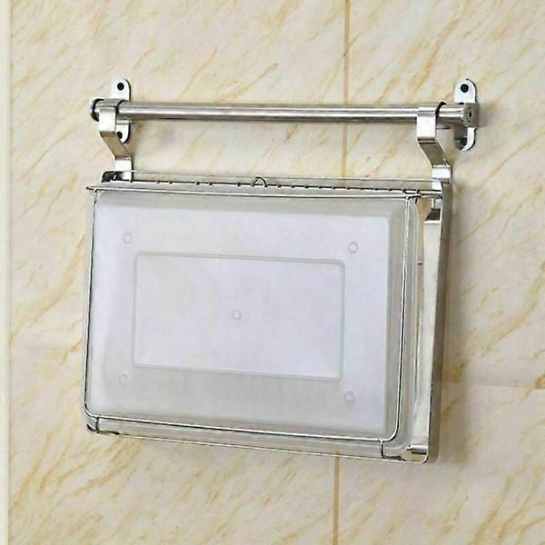 Collapsible wall-hung dish rack in stainless steel | Fruugo UK