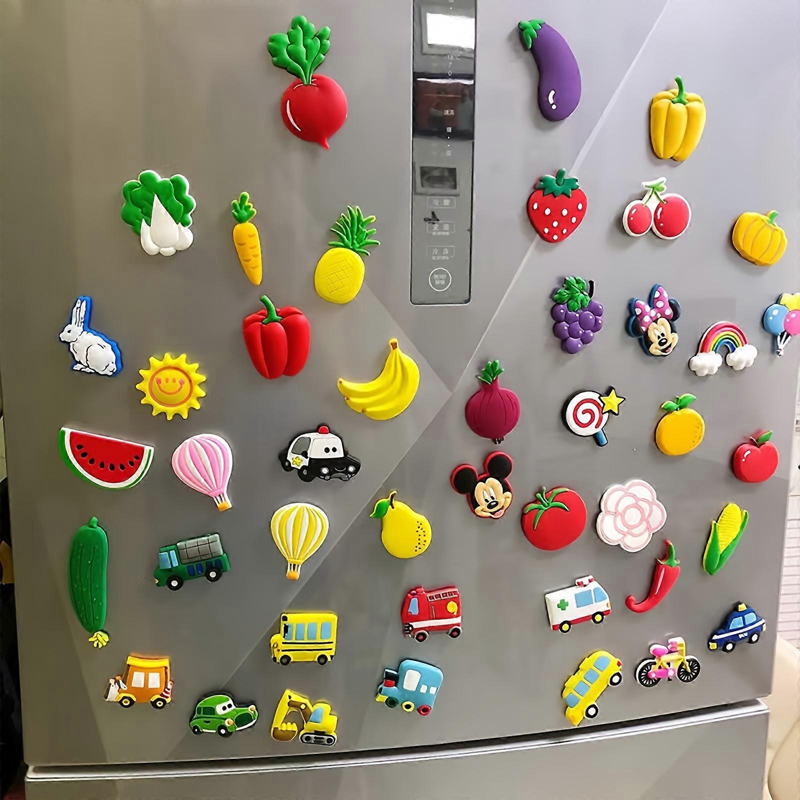 10pcs, Refrigerator Magnets, Kawaii Cartoon Fruit Fridge Magnets, Cute ...