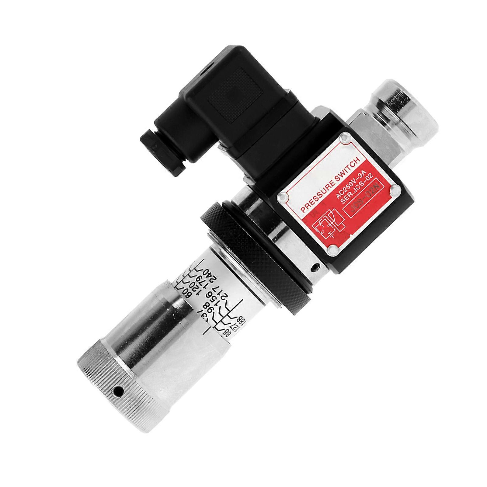 JCS-02N Straight Through Tube Hydraulic Pressure Relay Switch Valve 30 ...