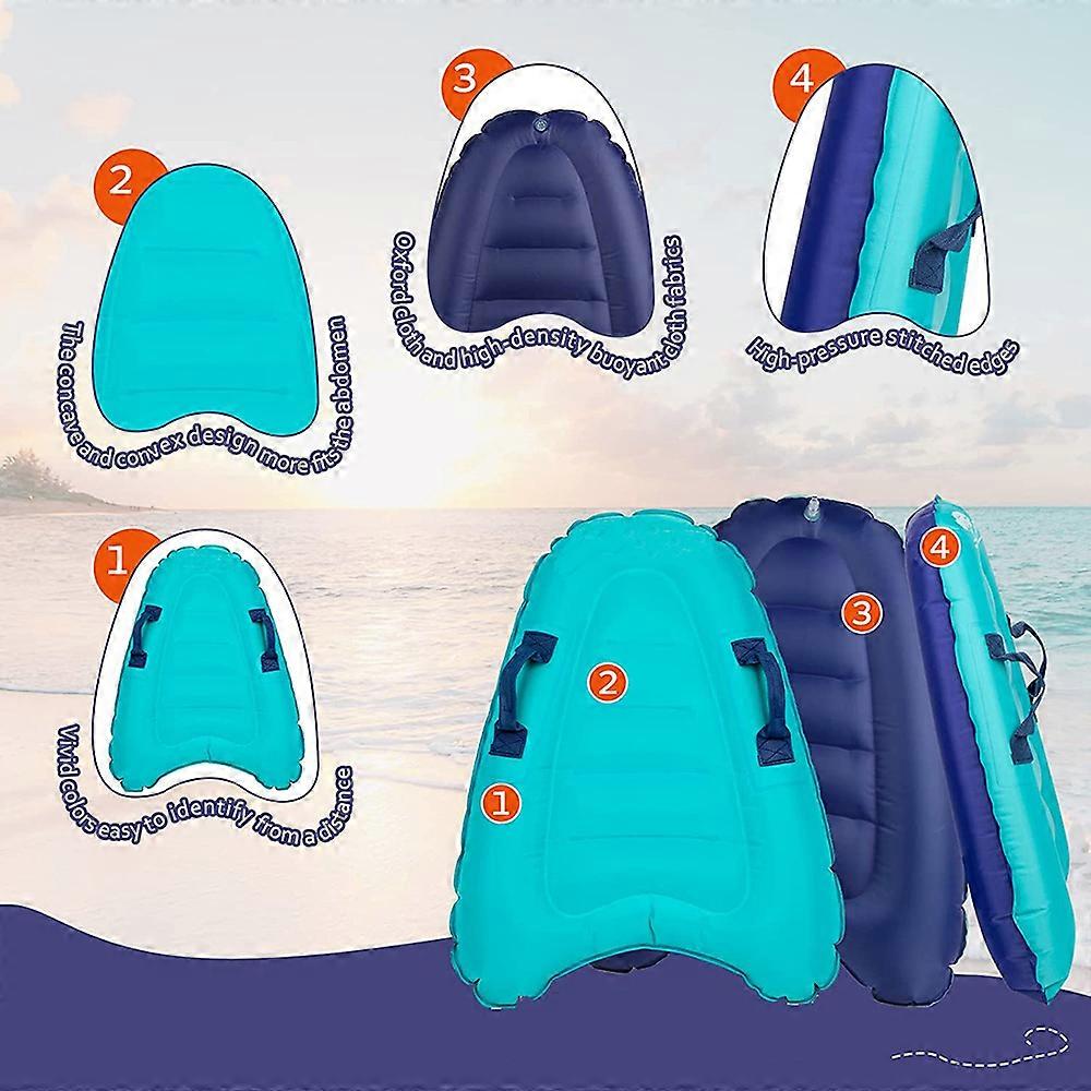 Inflatable bodyboard with handles, portable bodyboard swimming board ...