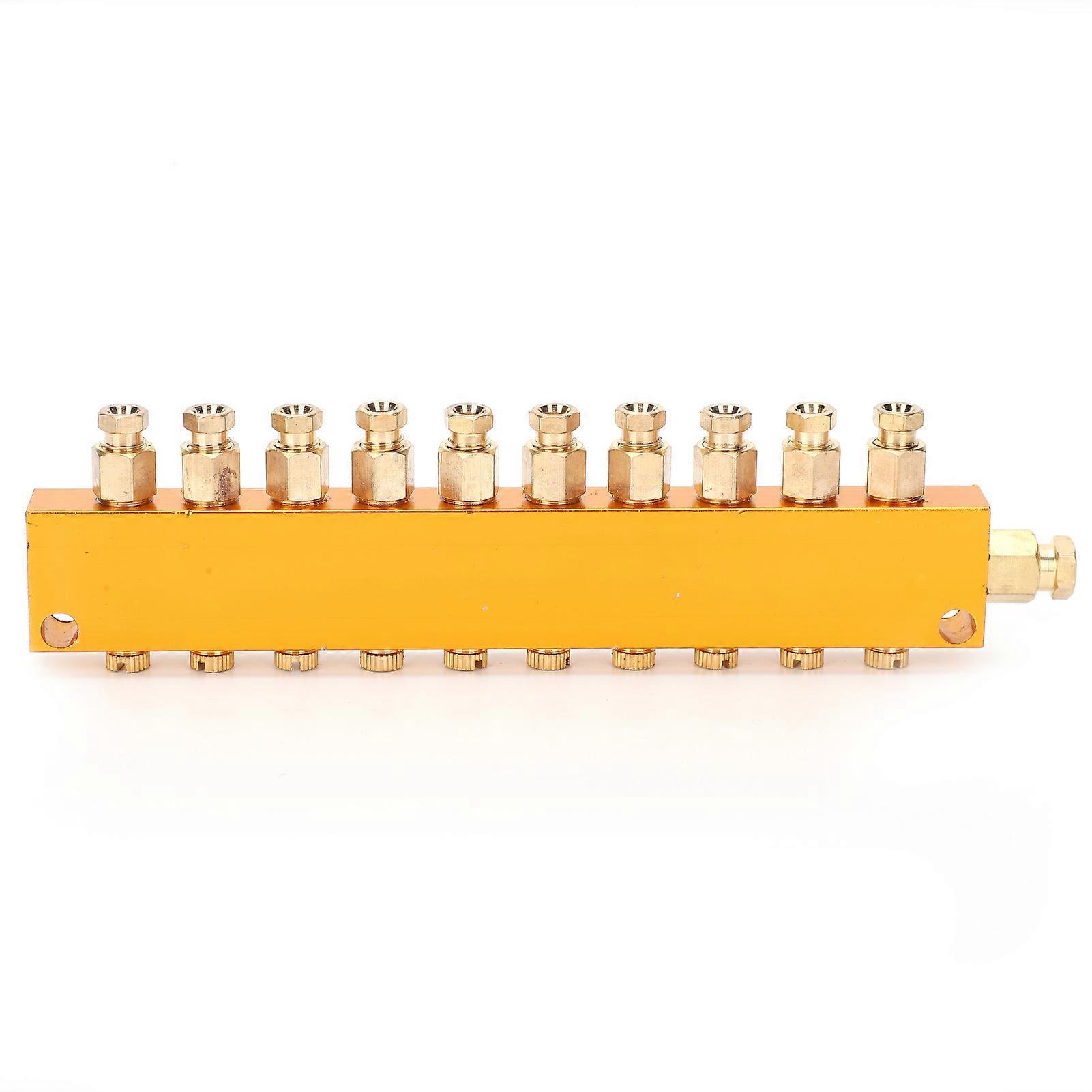 Oil Distributor Adjustable Lube Oil Piston Separator 1 Inlet 10 Outlet ...