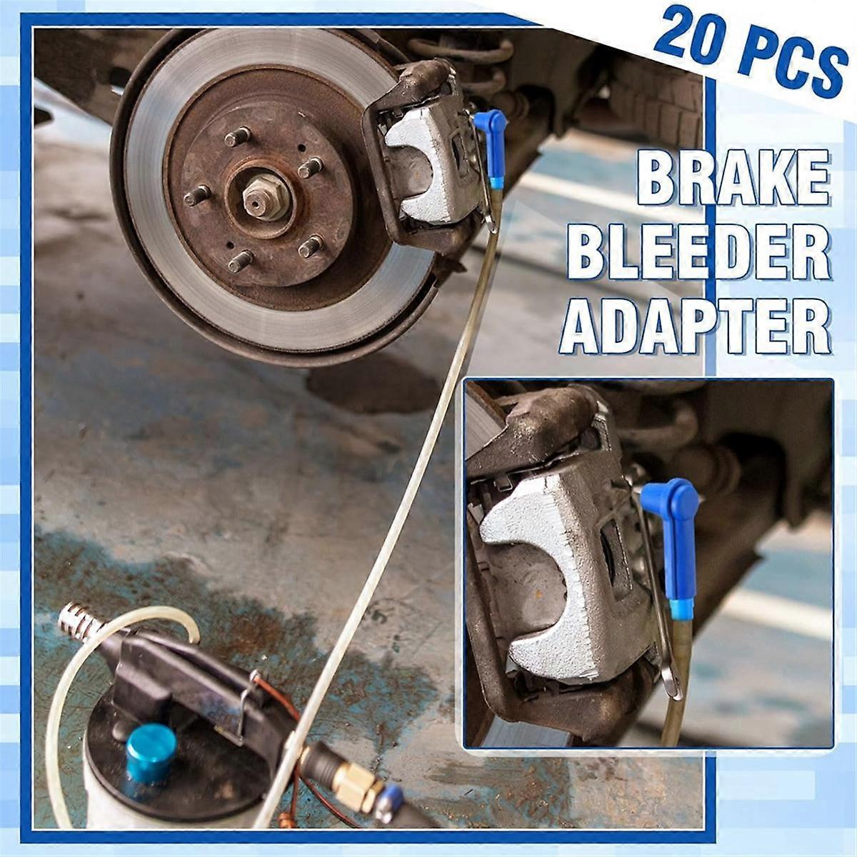 Exchange Tool Connector Brake Bleeding Kit 20pcs Car Oil Bleeder Pump ...