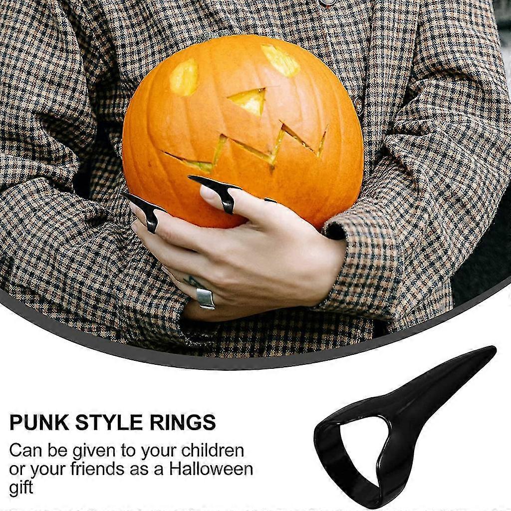 10 Pcs Vintage Finger Nails Ring Punk Nail Decoration Fingernails Claws ...