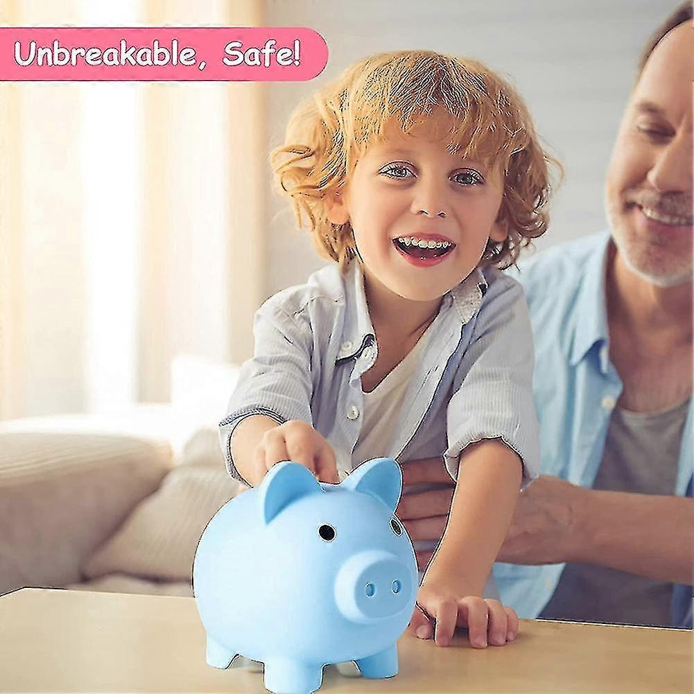 Large Piggy Bank, Unbreakable Plastic Money Bank, Coin Bank For Girls ...