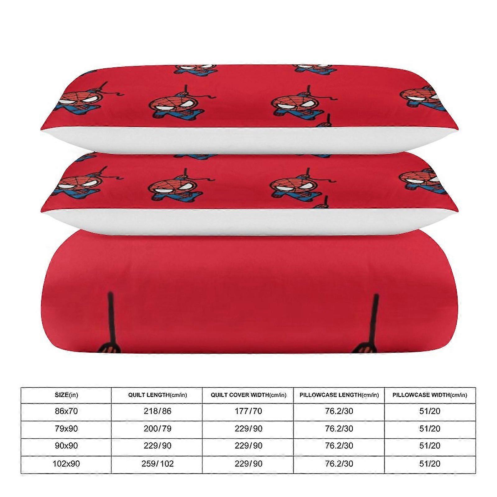 v3286 Bed Sheets Bedding Cartoon Spider-Man 3 Pieces Duvet Cover Set ...