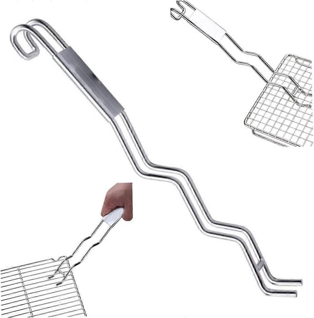 Barbecue grill lifter anti-burn cooking stainless steel grate lifter ...