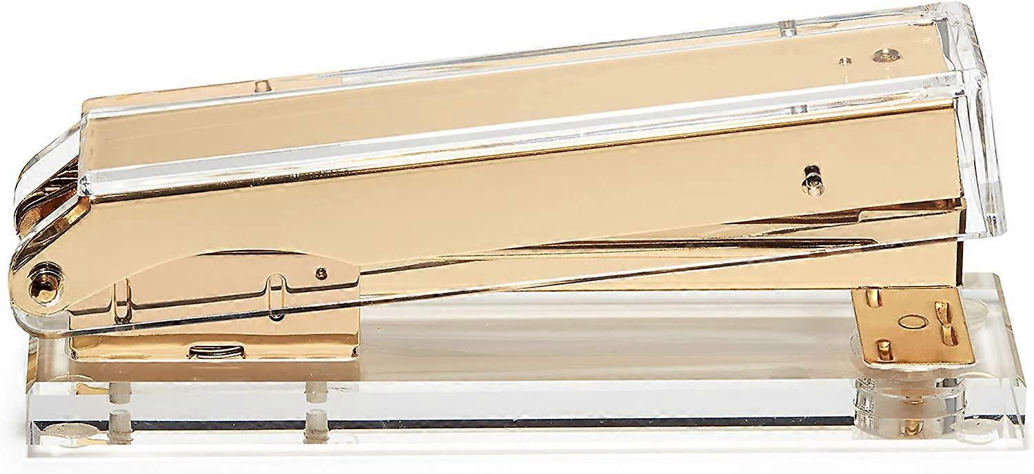 Acrylic Clear Stapler - Gold Stapler Makes A Cool Office Desk Accessory ...