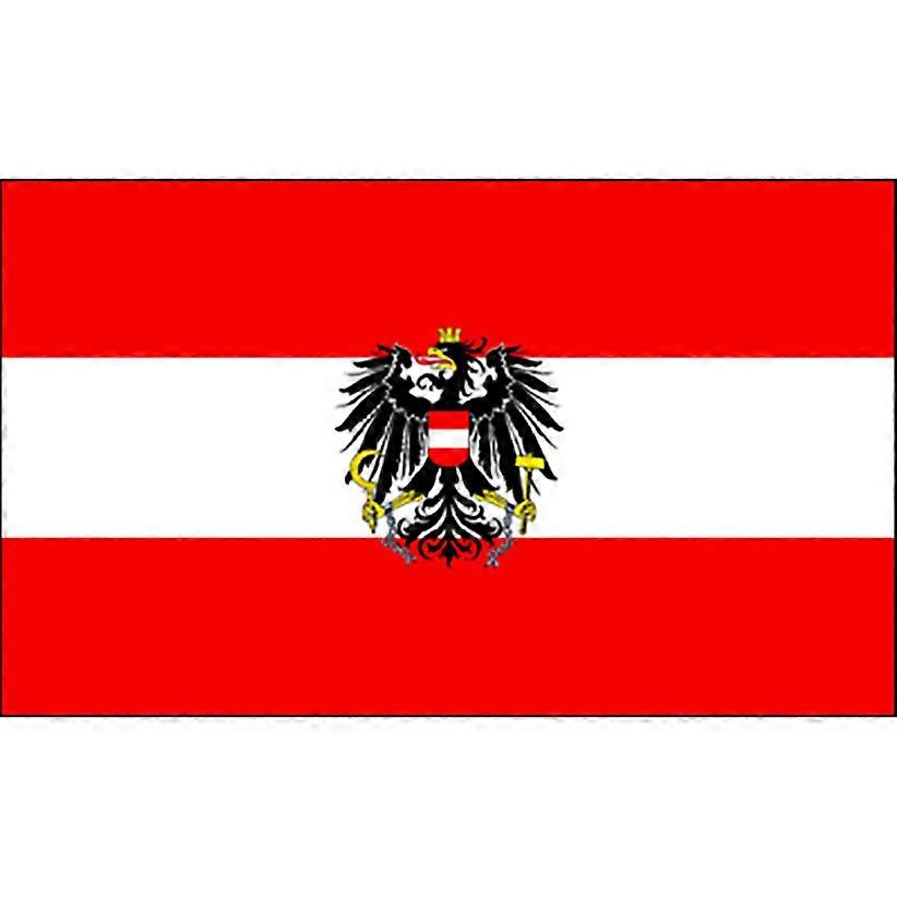 90x150 CM Austria Eagle National Flag with Coat of Arms Austrian Emblem ...