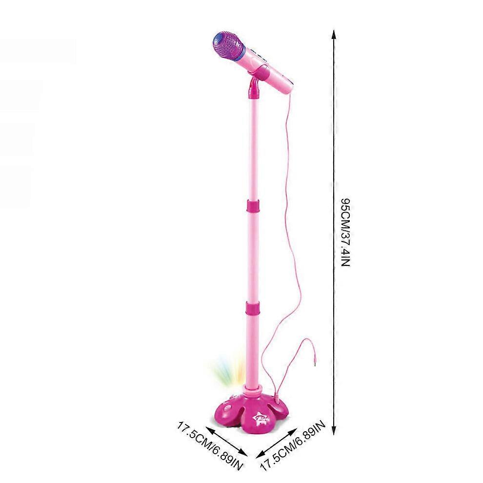 Kids Karaoke Stand Microphone Toy, Adjustable Standing Microphone ...