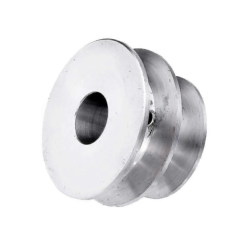Aluminum Alloy Double Groove Pulley 40 and 50mm, 8-20mm Fixed Bore V ...