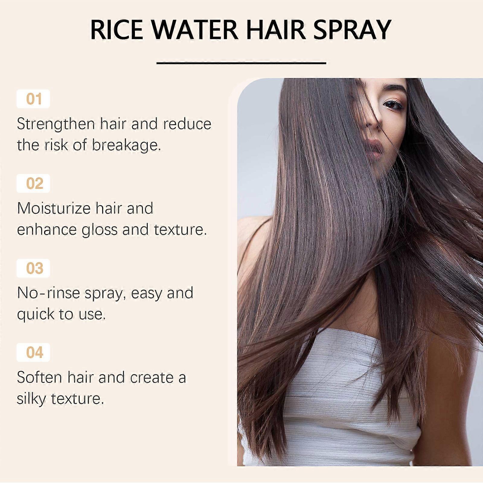 Rice Water for Hair Growth, Rice Water Spray with Rosemary & Vitamin E ...