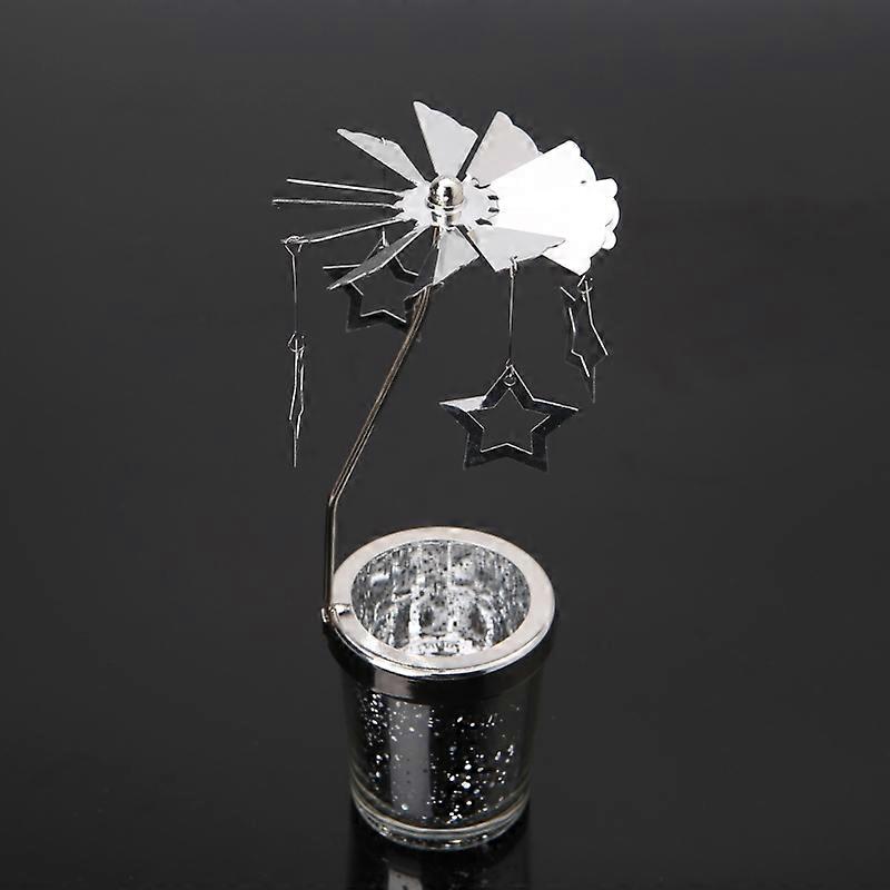 Rotary Spinning Tealight Candle Metal Tea Light Holder Carousel Home ...