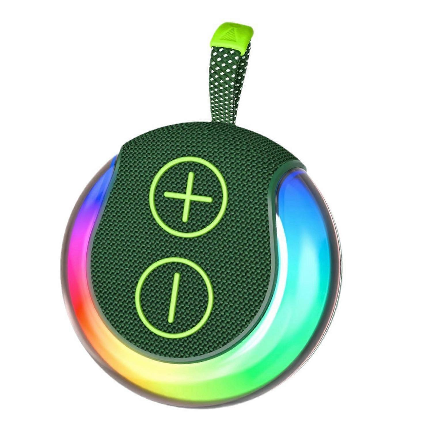 Type A Portable RGB Light Round Bluetooth Speaker Outdoor Desktop ...