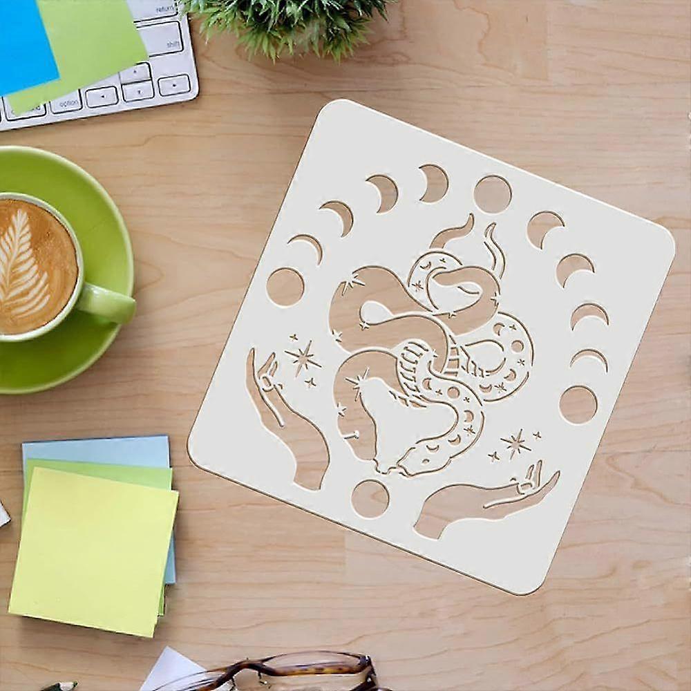 1pc Snake Drawing Painting Stencils Templates (11.8x11.8inch) Plastic ...