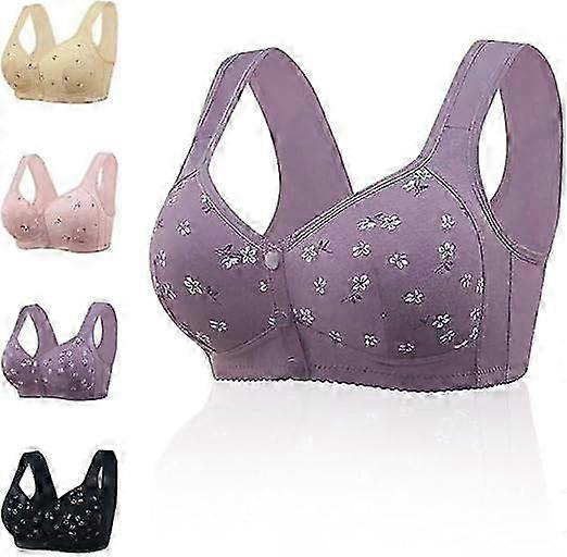 Comfortable Front-Closure Bras for Older Women Wire-Free, Easy-to-Use ...