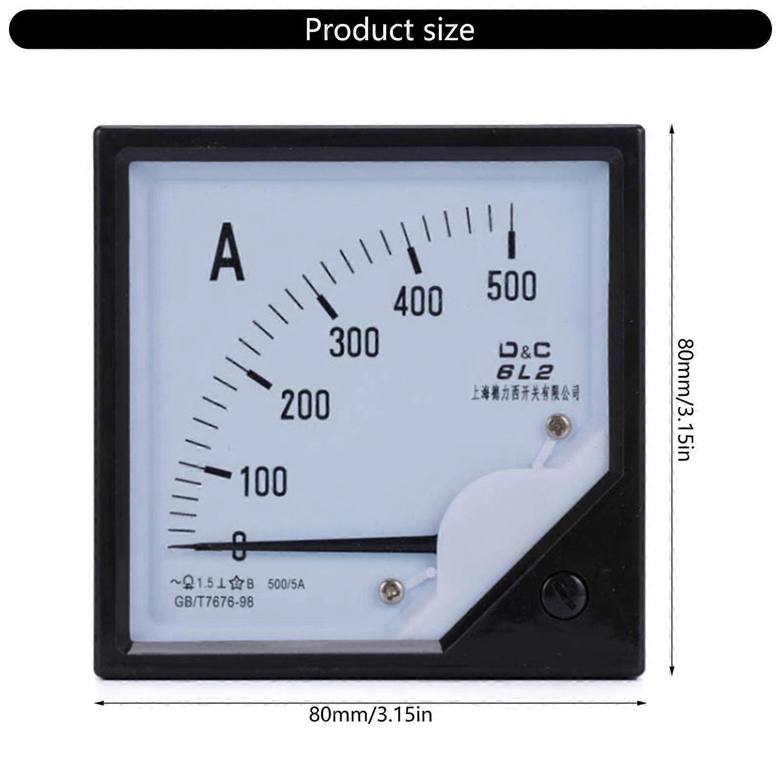 Electric Measurement Instrument Analyzer Analog Meter Panel 6L2 Clear ...