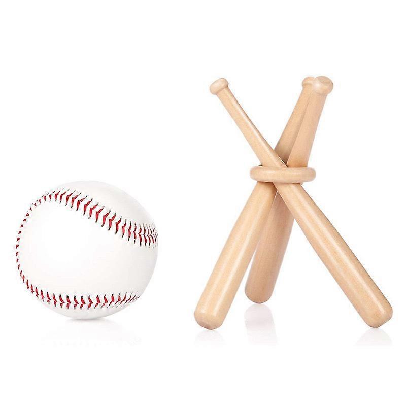 1/3pcs Mini Baseball Bat 6 Inch Unfinished Small Wooden Bats Unpainted ...
