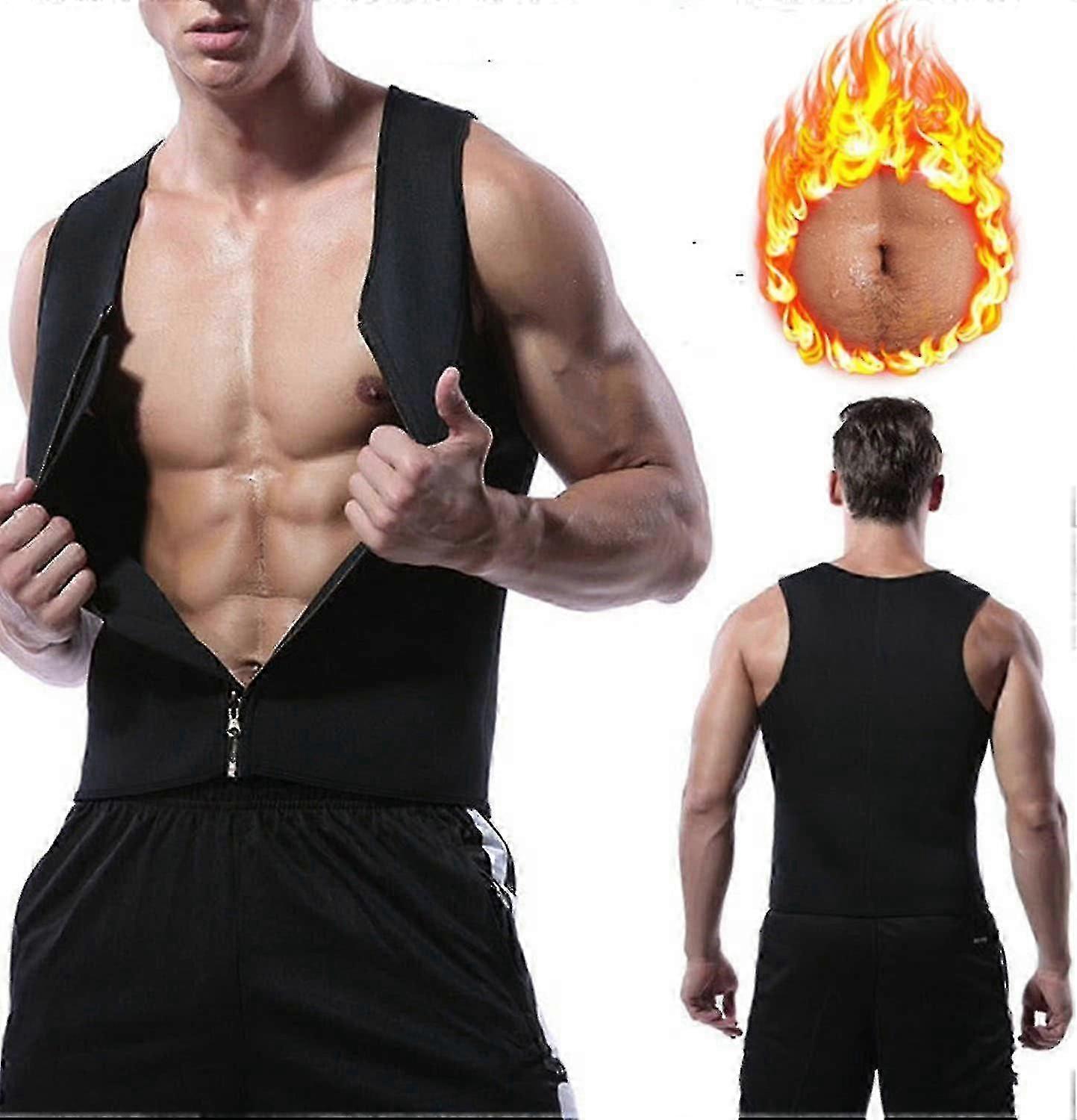 Gynecomastia Compress Zipper Vest, Compression Shirt Men, Compression ...