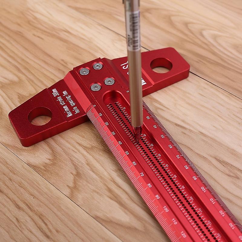 300/400Mm aluminum alloy woodworking marking t-ruler scriber square ...