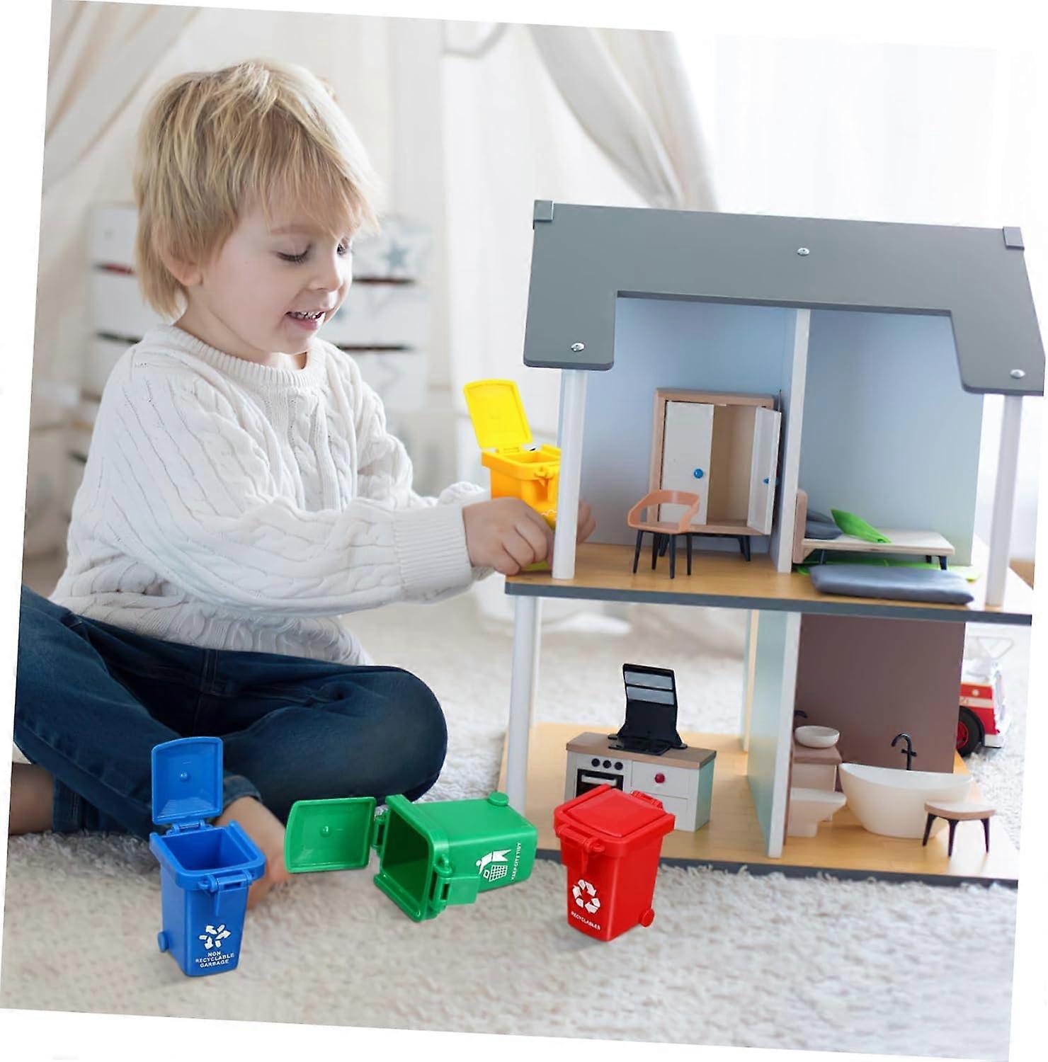 4 x Educational Trash Sorting Toys for Kids, Learning Waste Management ...