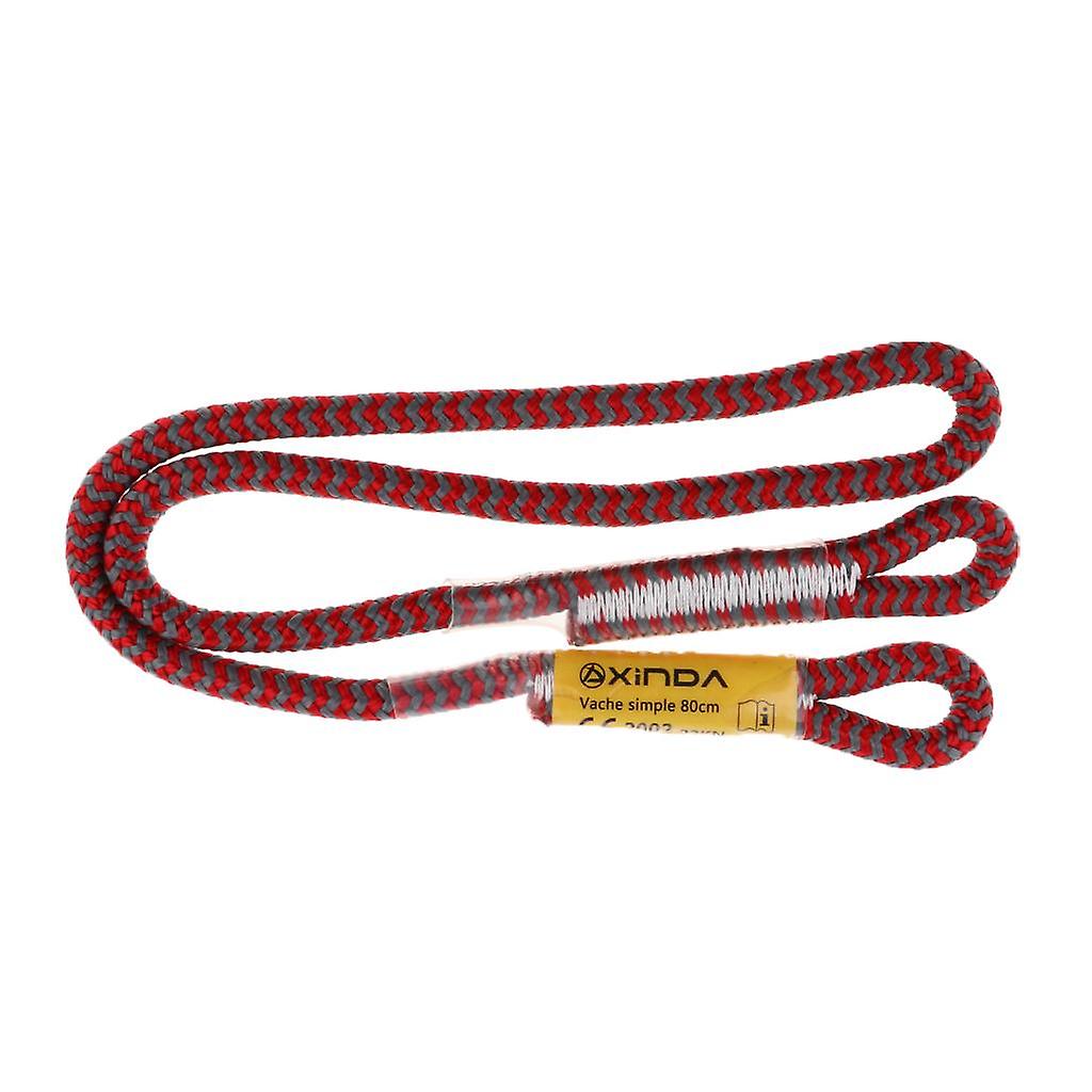 22KN 8mm Prusik Rope for Arborist Climbing Caving Ziplining 100cm red ...