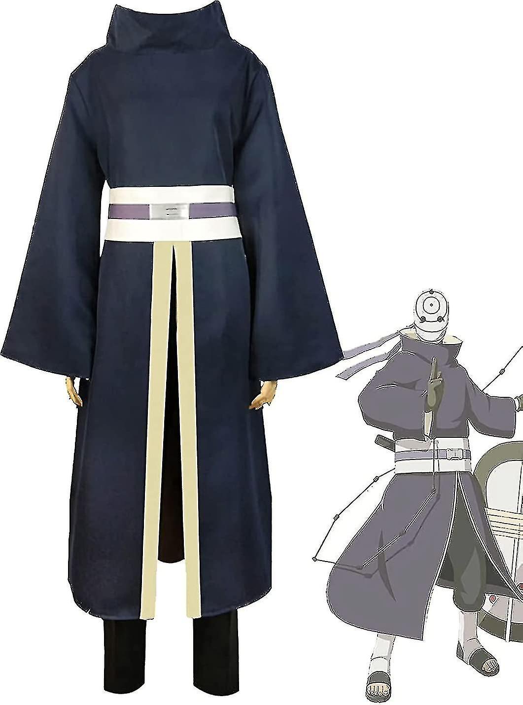Naruto Uchiha Obito Cosplay Anime Costume Halloween Party Uniform Suits ...