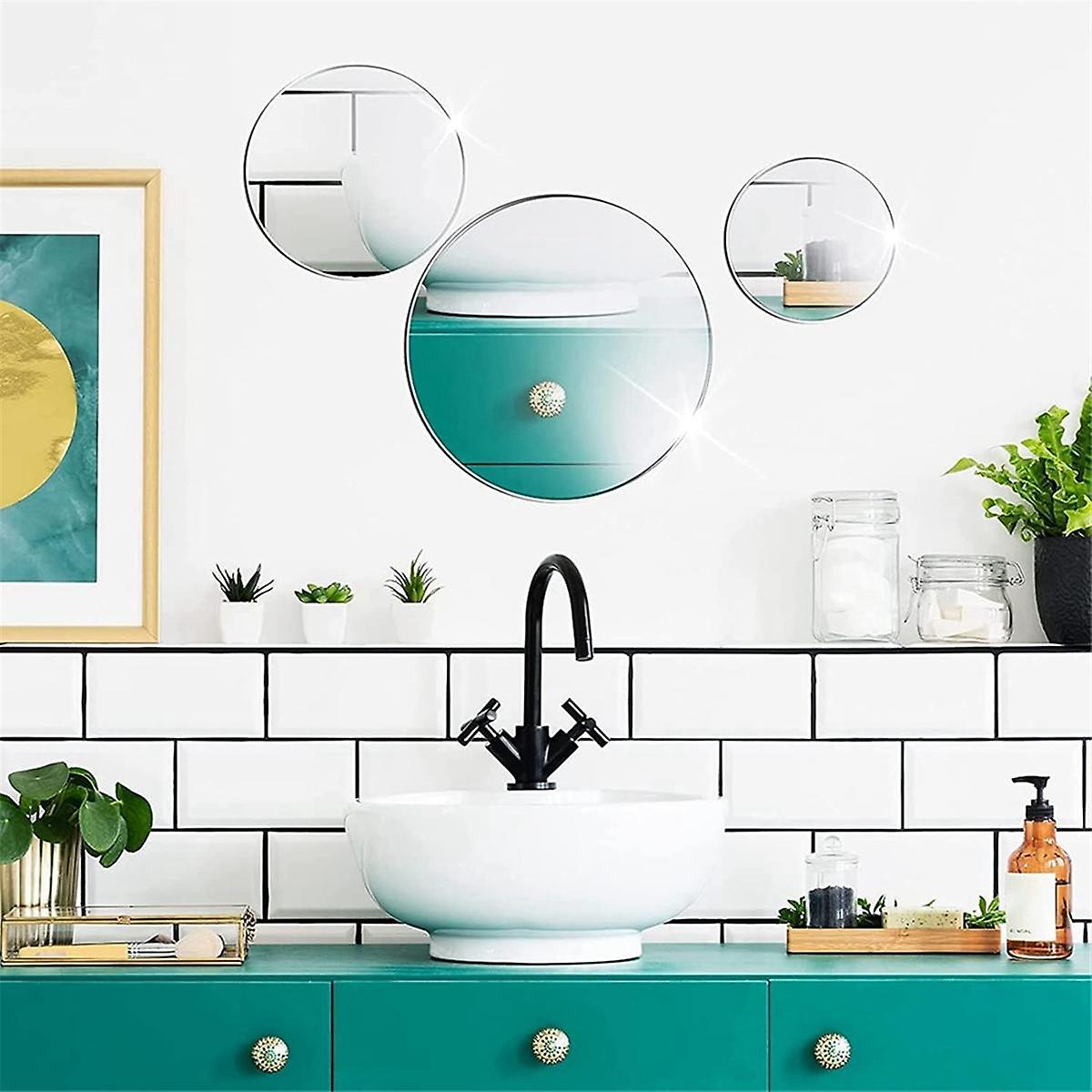 40 PCS Mini Size Round Mirror Small Round Mirror Adhesive Mirror Round ...