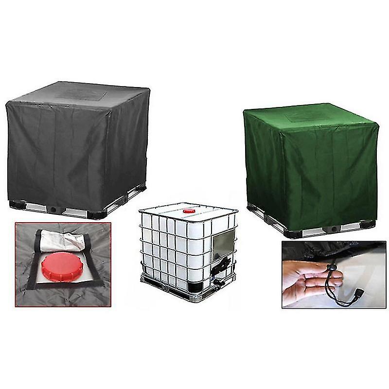 Water Storage Tank Cover Heavy Duty Ibc Rain Barrel Cover For 275 ...