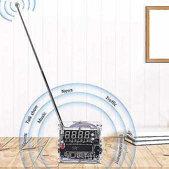 Diy Fm Digital Radio Kit Adjustable Wireless Receiver 87-108mhz Radio ...