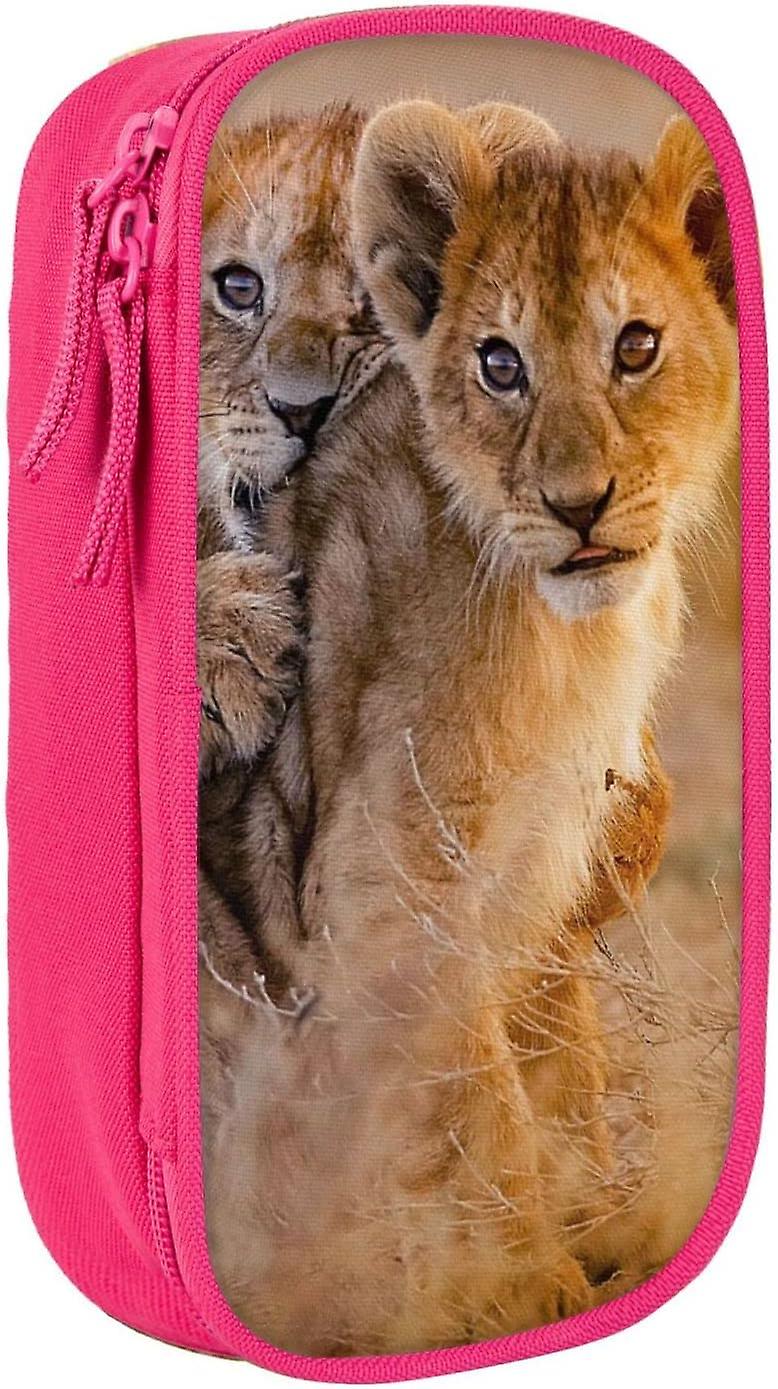 Small Lion Pencil Case, Large Capacity Pencil Cases Pencil Bag Pouch ...