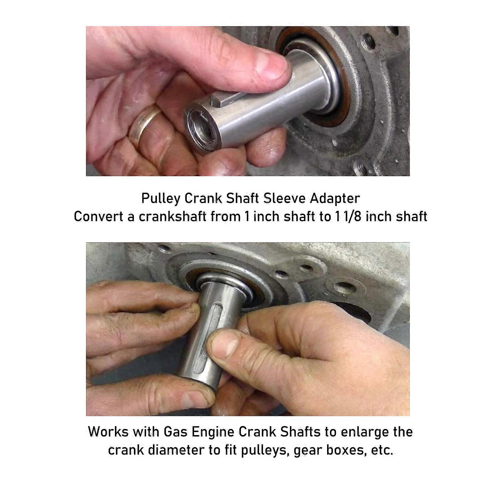 Gas Engine Pulley Crank Shaft Sleeve Adapter Steel Construction ...