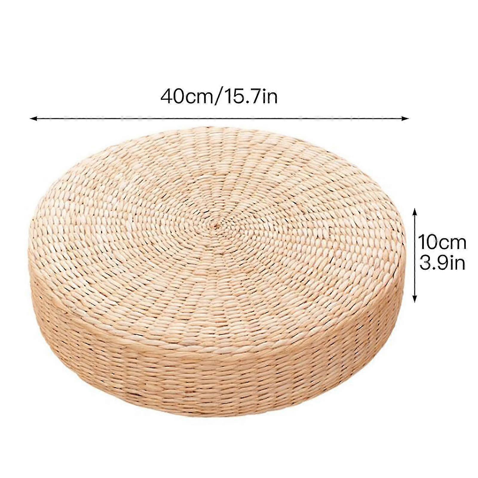 Tatami Seat Cushion Round Pouf Tatami Chair Pad Yoga Seat Pillow ...