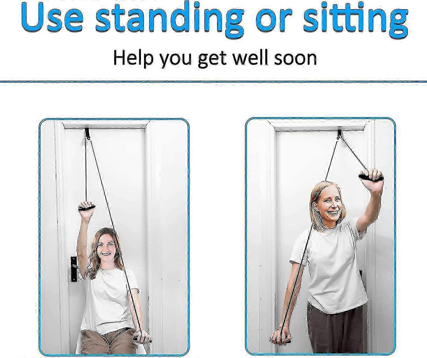 Shoulder Pulley Over The Door Physical Therapy System, Exercise Pulley ...