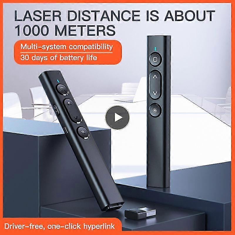 Rechargeable Wireless Presenter For Powerpoint Presentation Ppt Red ...